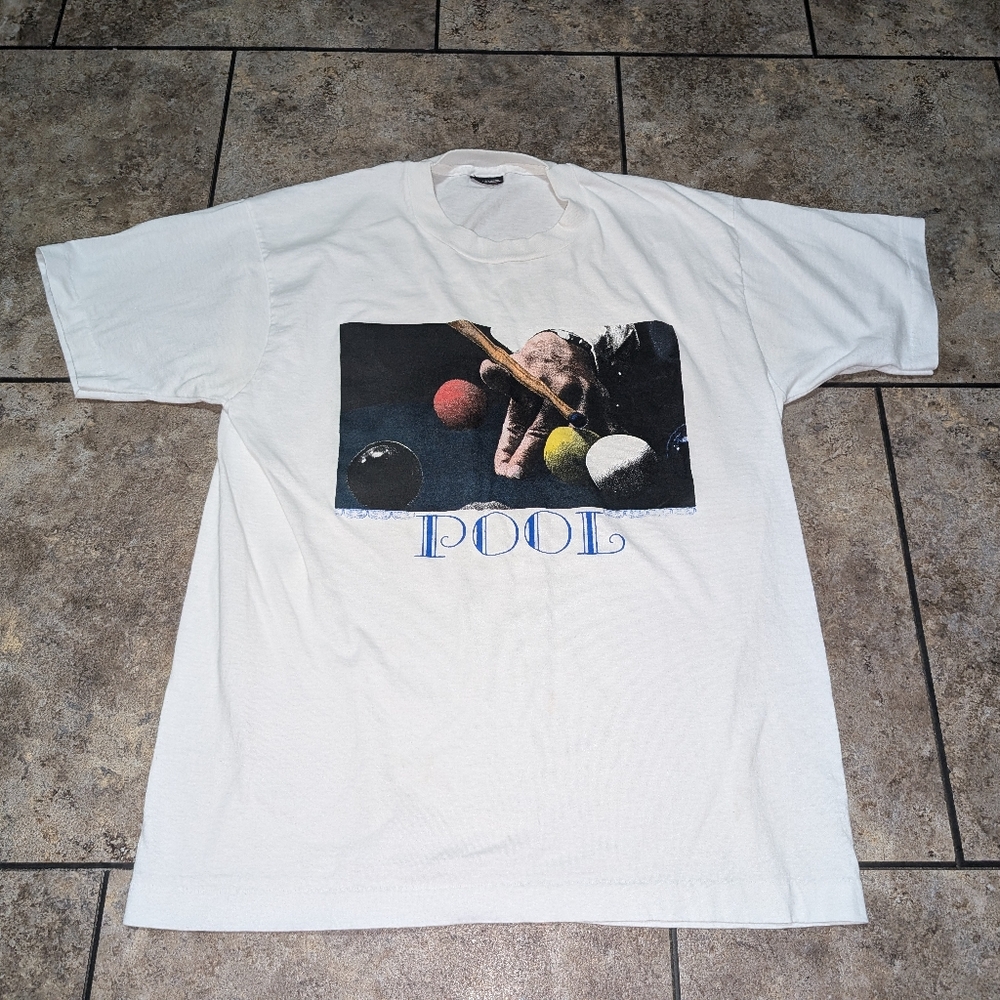 Pool Vintage Late 80s Single Stitch Men's Medium - Gem